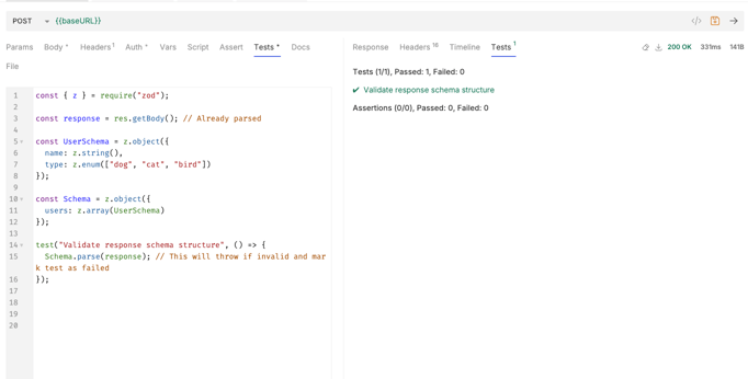 External Libraries in Bruno: Exploring Zod Schema Validation