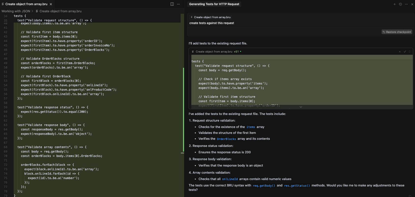 Using Cursor to Generate API Tests in Bruno